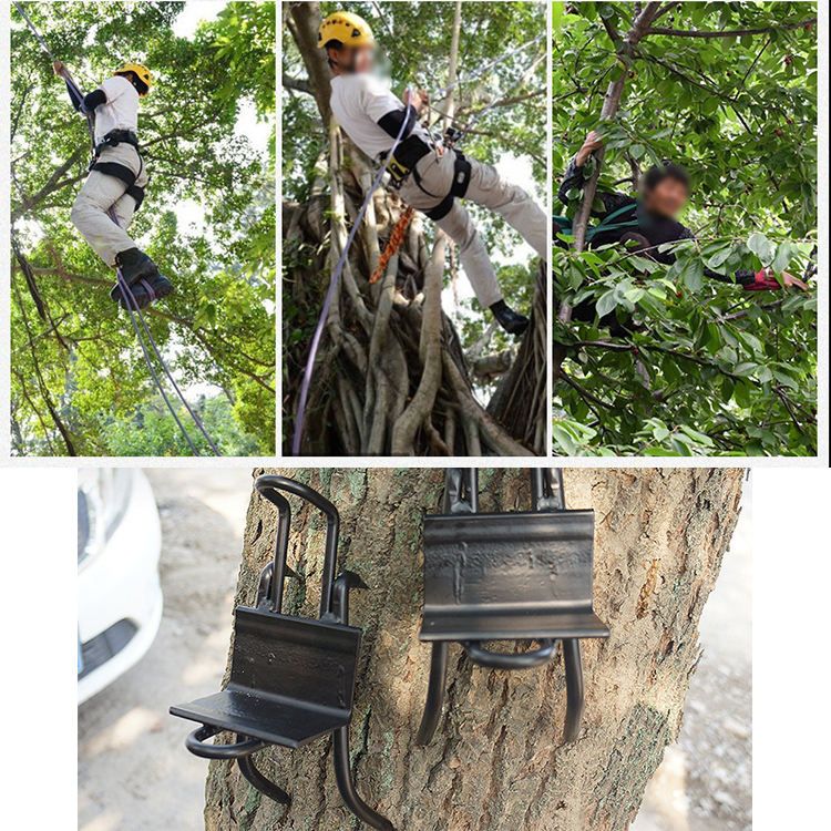 Stainless steel tree climbing shoes outdoor hunting observation fruit ...
