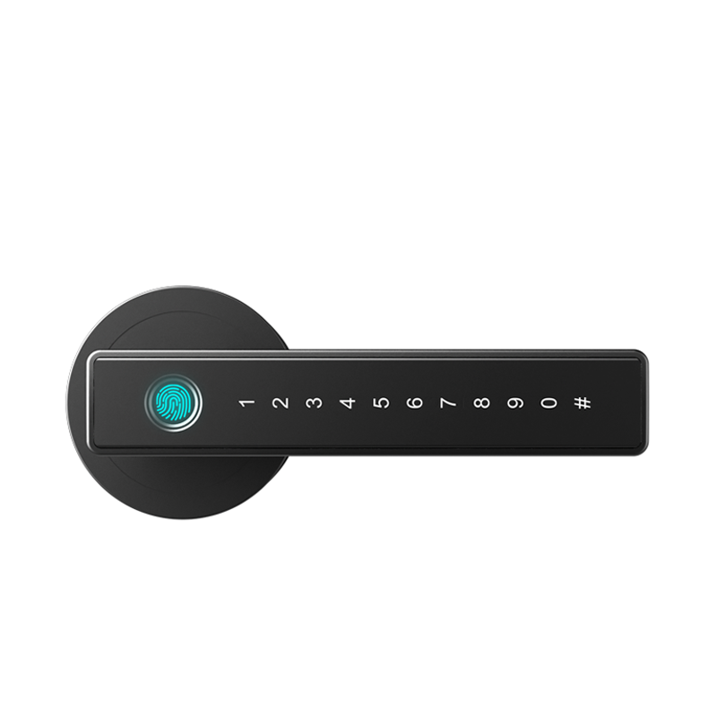 Motorized Smart Door Lock with Digital Door Handle Lever Fingerprint ...