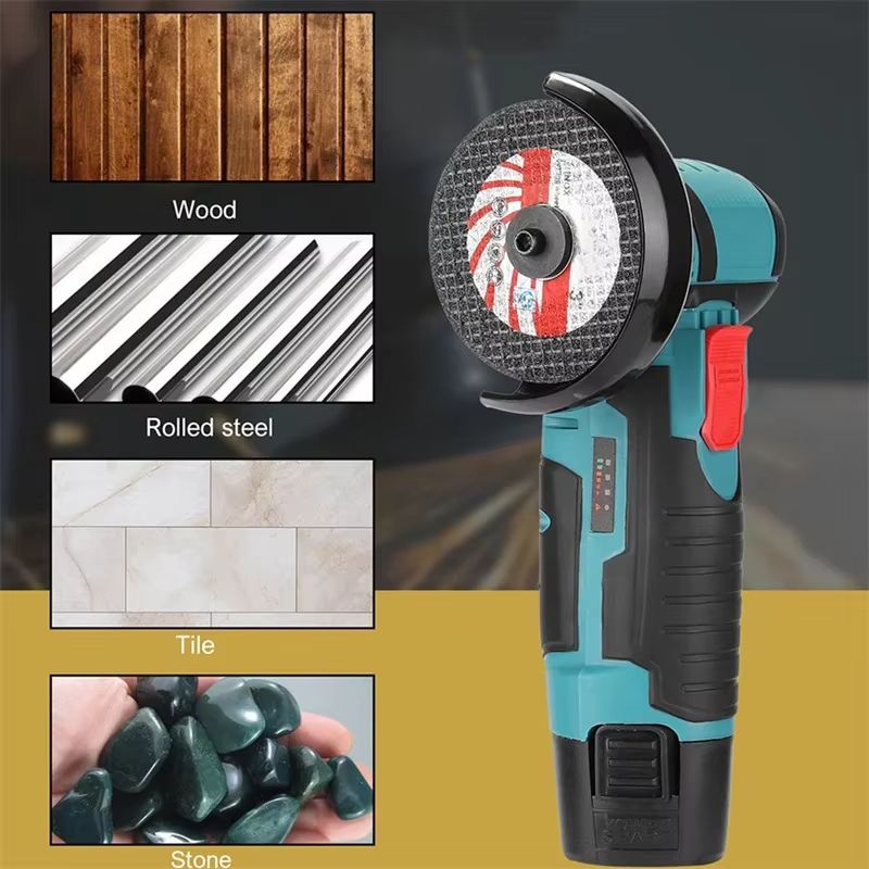 12V Cordless Electric Angle Grinder, Mini Polishing Grinding Machine