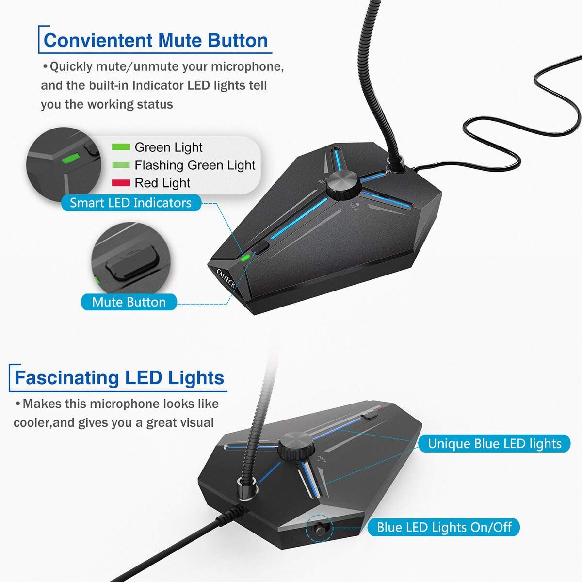 G006 PLUS USB Gooseneck Microphone