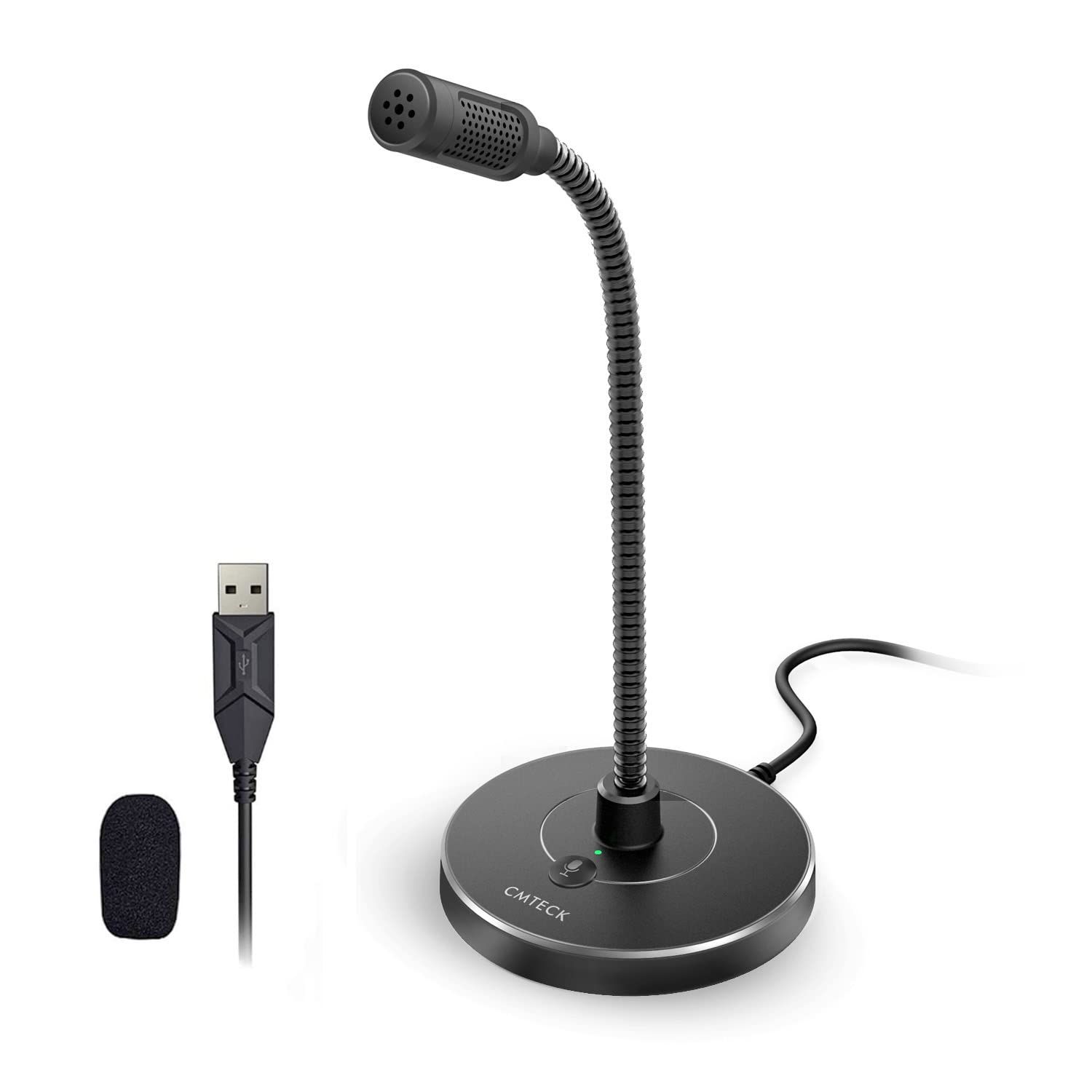 G009 Grey USB Gooseneck Microphone