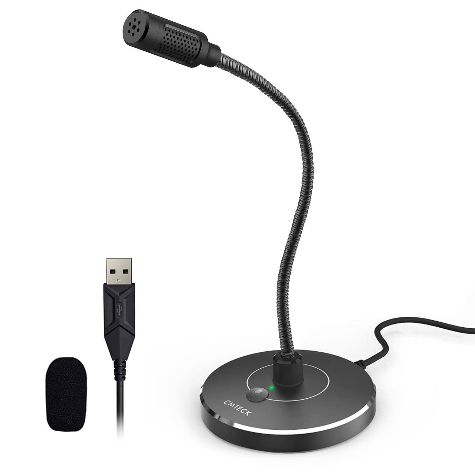 G009 Grey USB Gooseneck Microphone